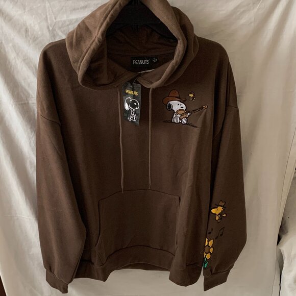 Peanuts | Tops | Peanuts Snoopy Woodstock Banjo Sunflower Oversized ...